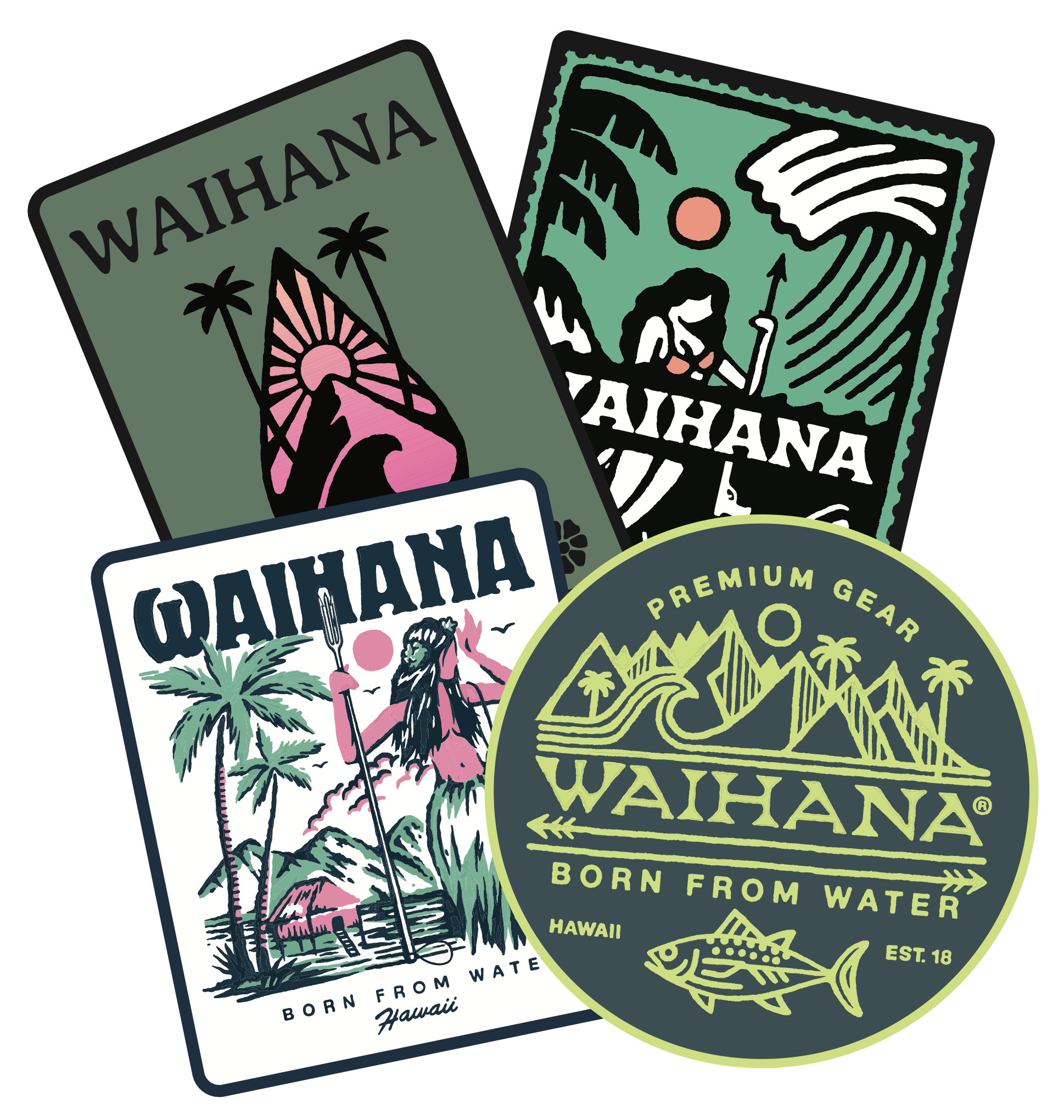 Hawaiian Islands Sticker
